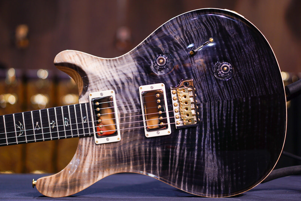 PRS Custom 24 Wood Library Gray Black Fade 0395507