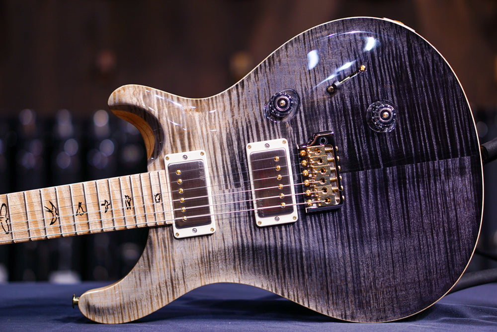 PRS Custom 24 Wood Library Gray Black Fade 0369347