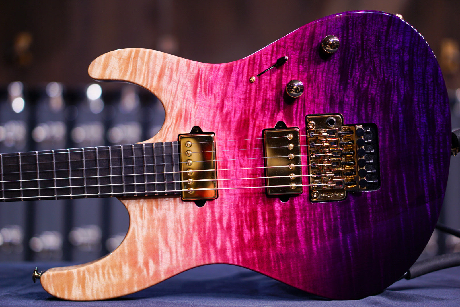 Suhr modern custom one piece flame body purple gradient 64736