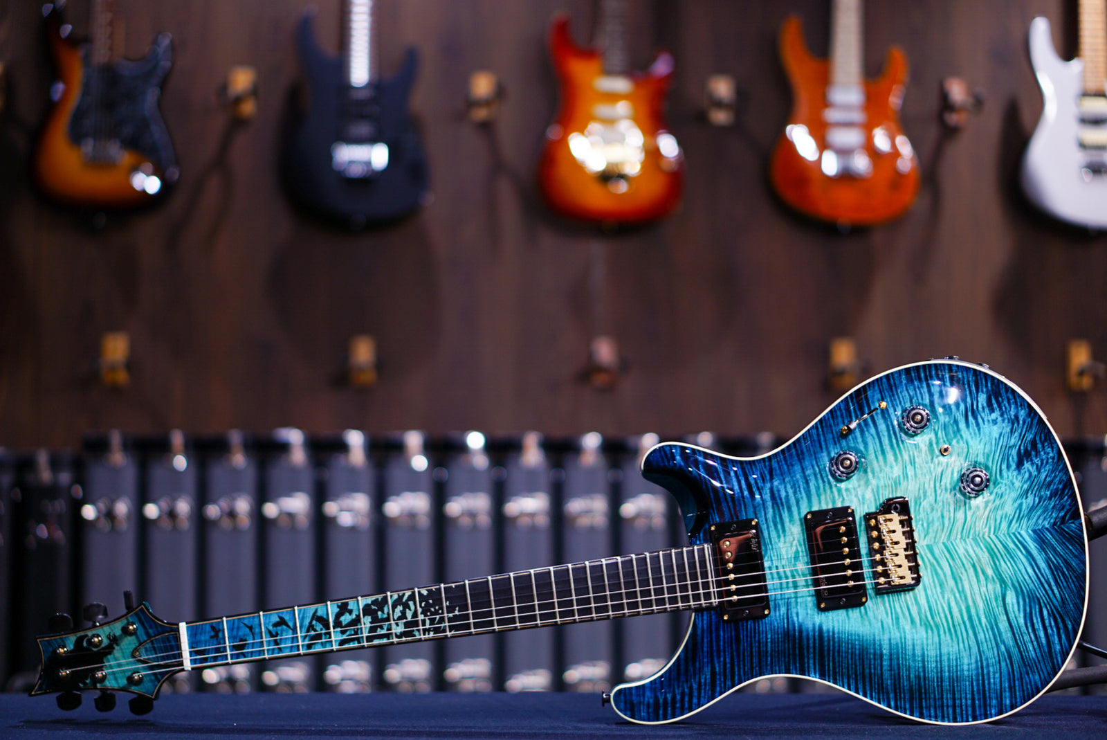 PRS Private stock Custom 24 piezo Sub zero glow birds of a feather PS1