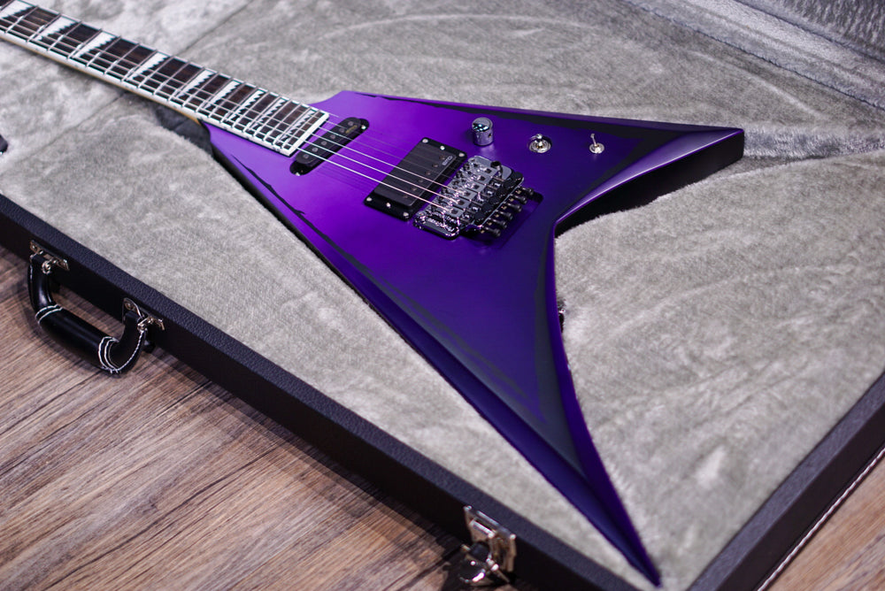 ESP E-II Alexi RIPPED- PURPLE FADE SATIN ES7781233