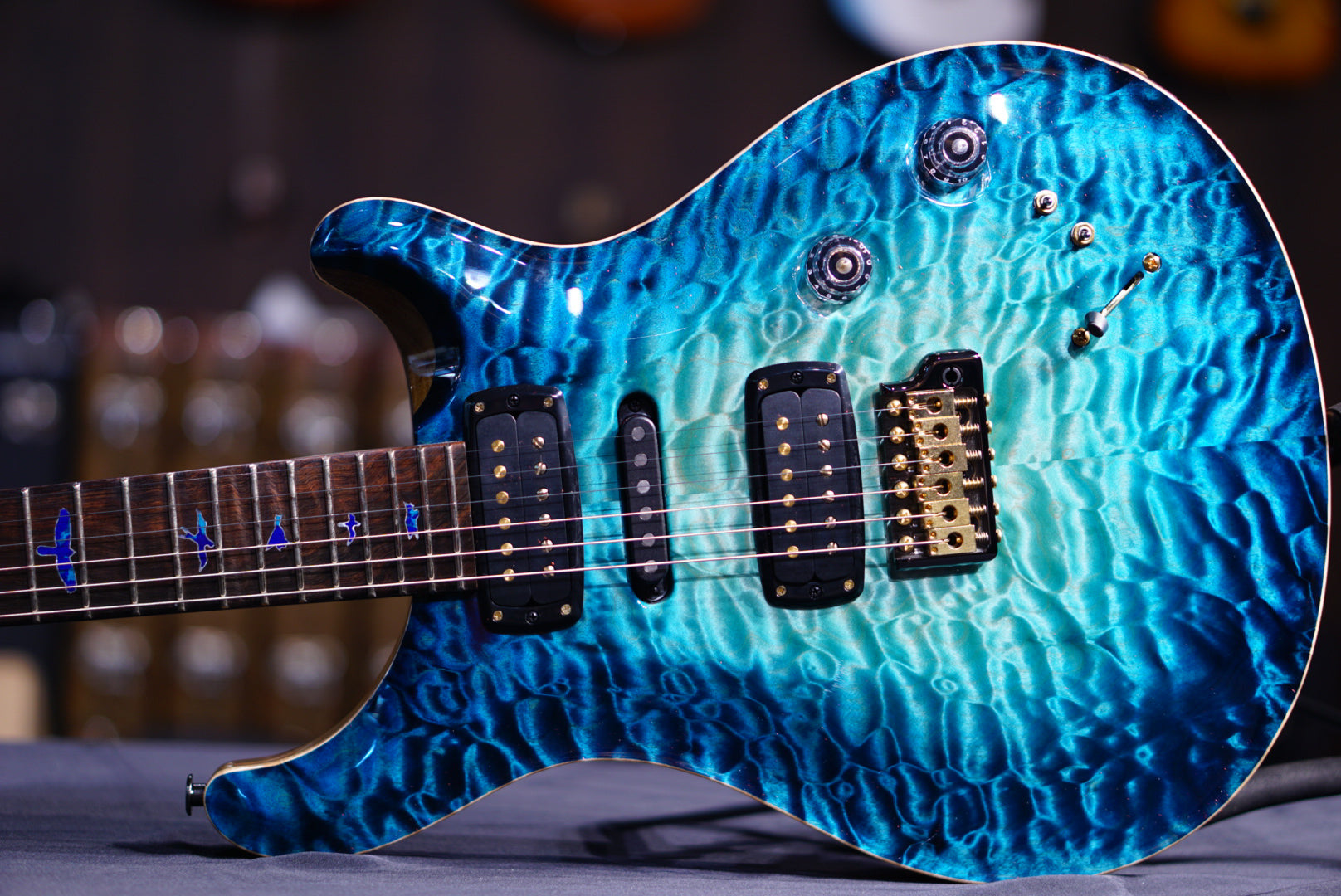PRS Private stock modern eagle V in sub zero glow