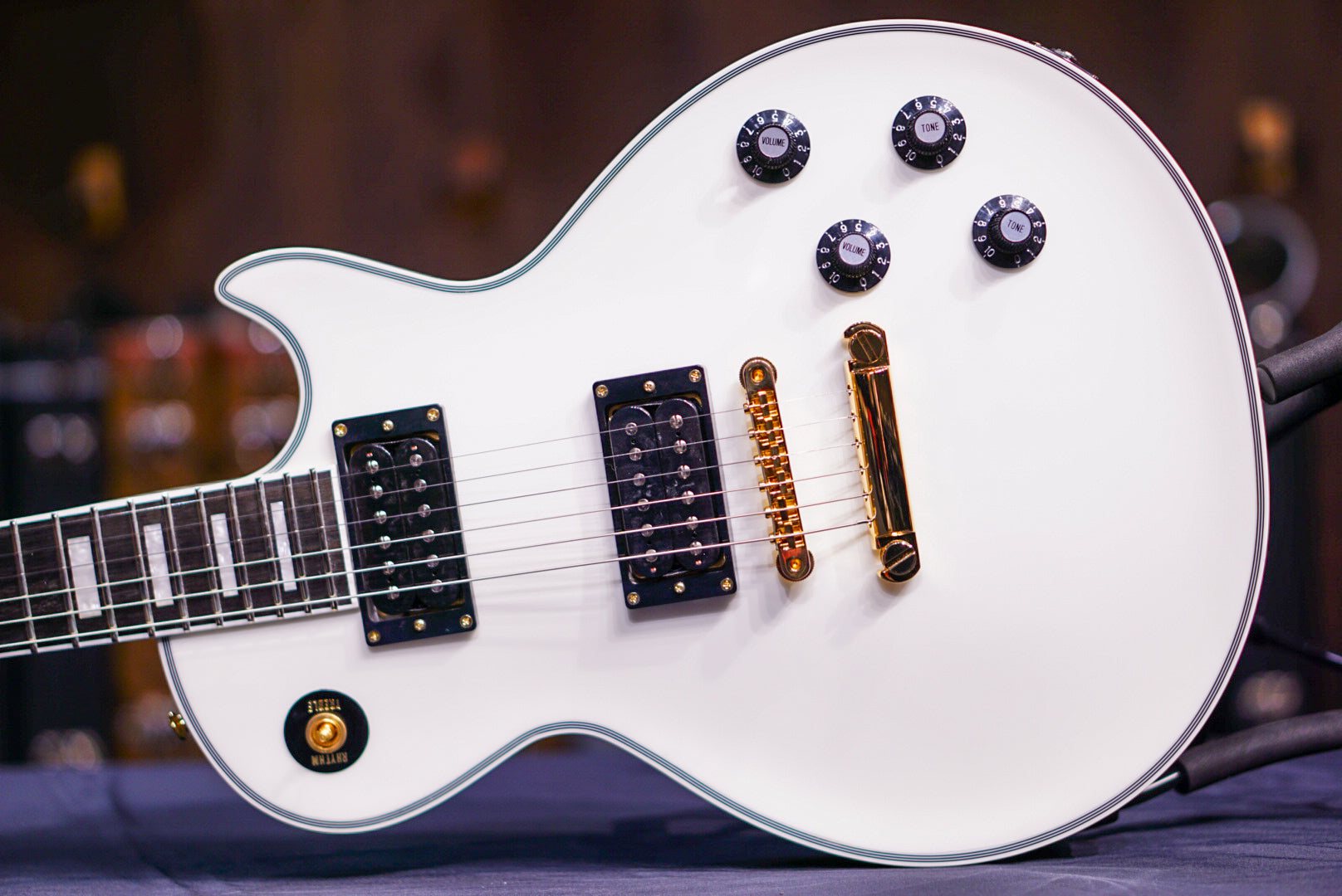 ESP EDWARDS LES PAUL CUSTOM WHITE ED9372223