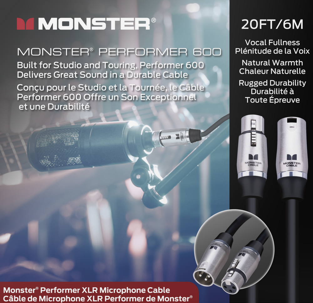 Monster® Prolink Performer™ 600 Microphone Cable