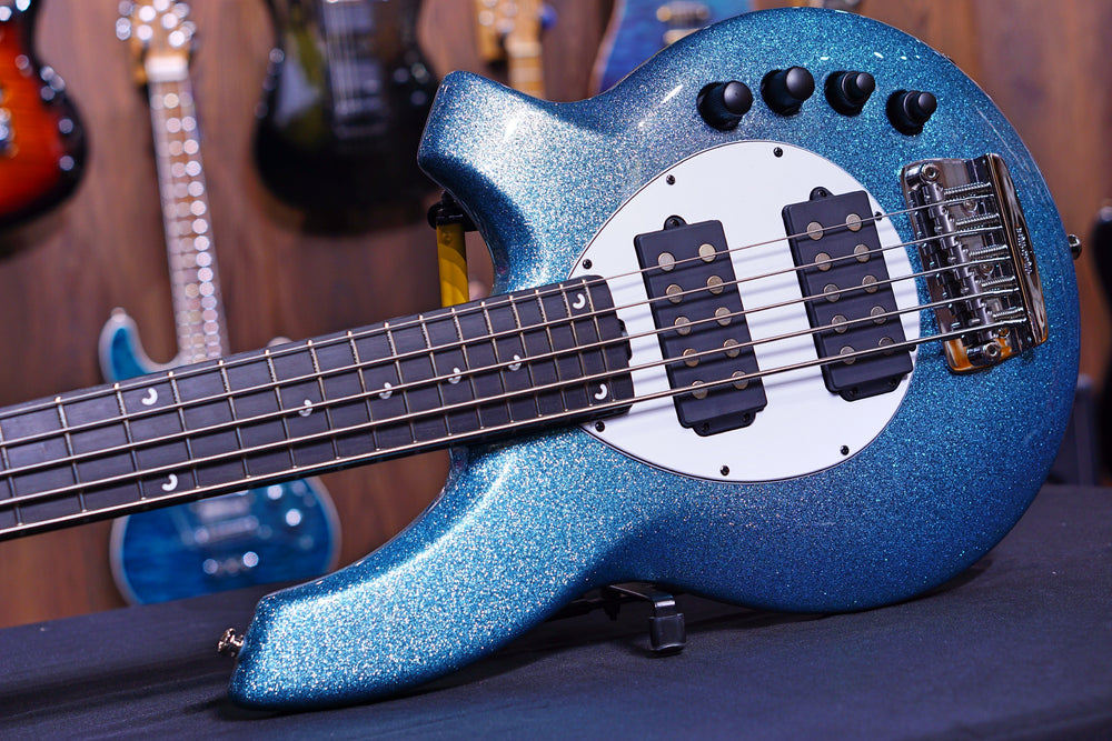 Ernie Ball Music Man Bongo 5 Bass Guitar - Aqua sparkle F91501