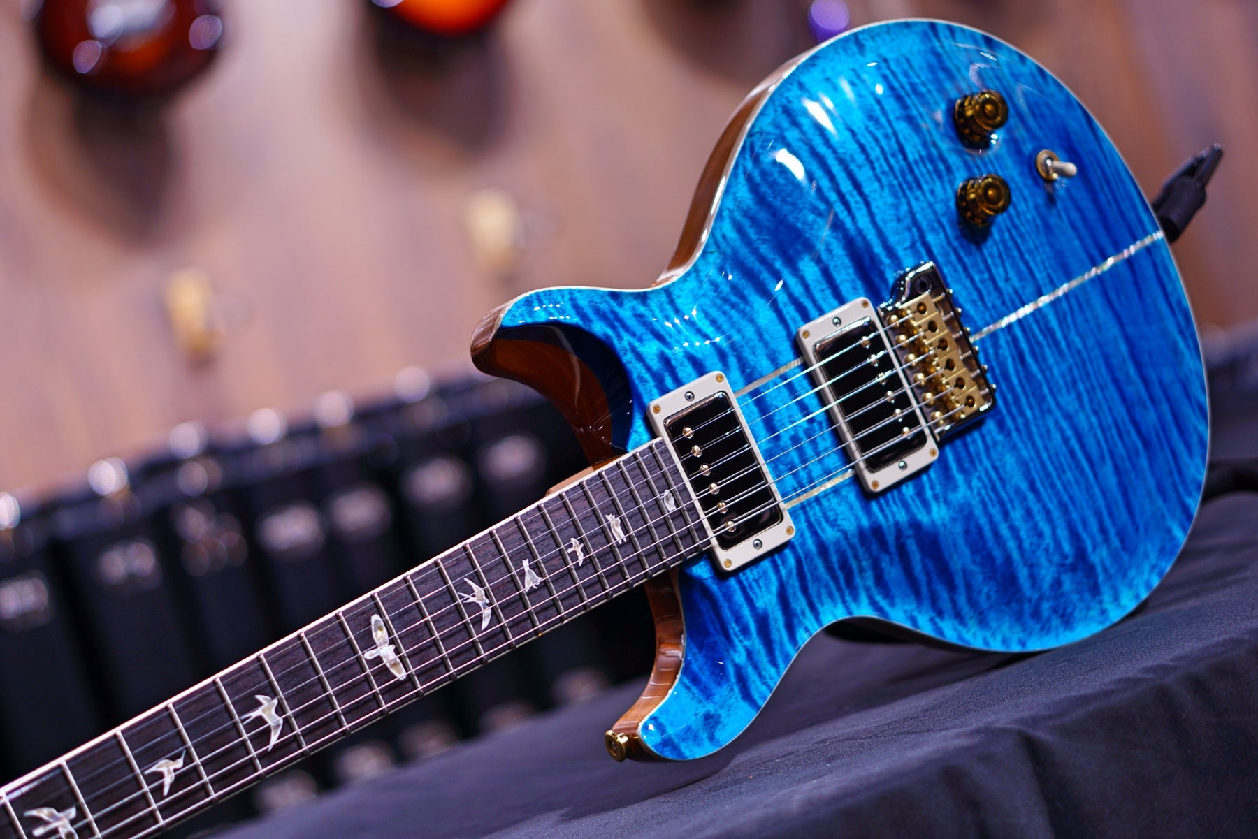 PRS Santana Retro faded blue jeans wood library 10 top 0334305