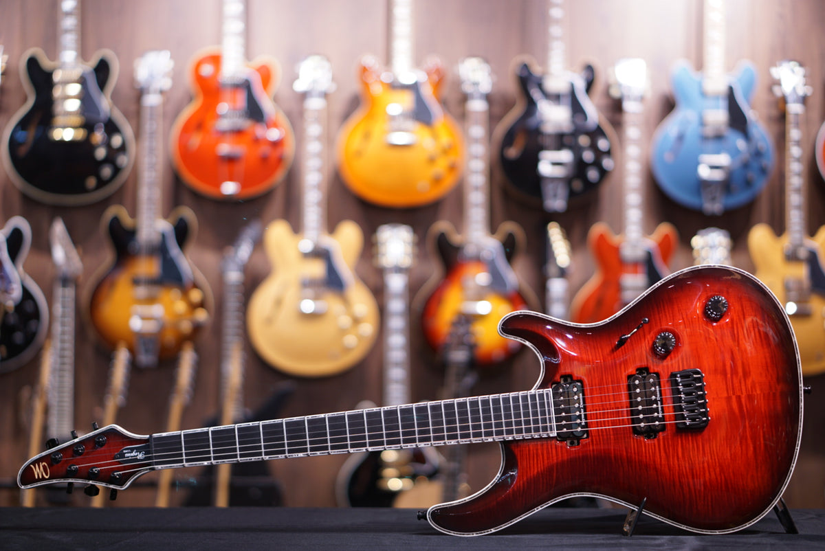 mayones regius core classic dirty red burst