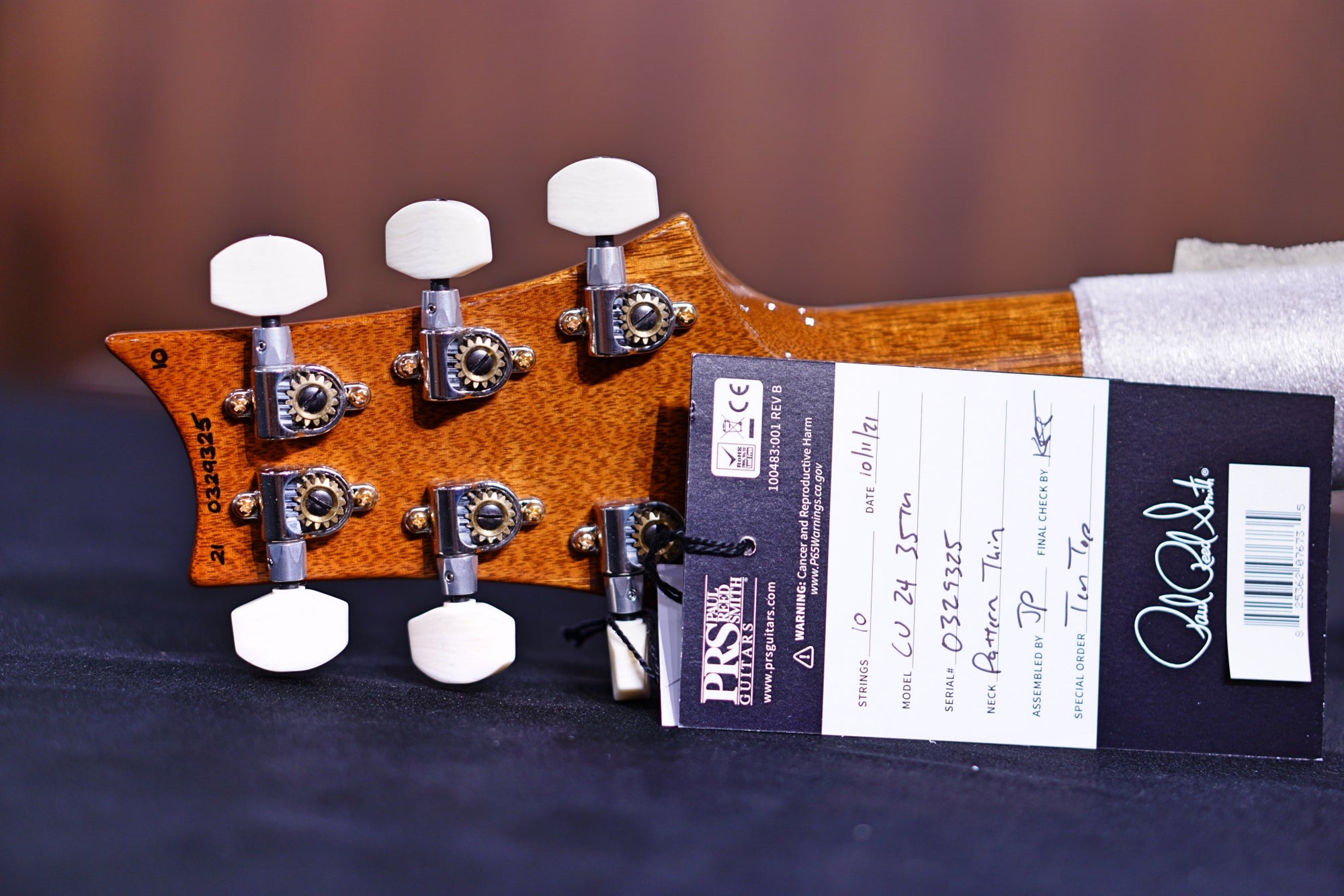 PRS 35th Anniversary Custom 24 - Fire Red / Gray Black Fade 10 top 032