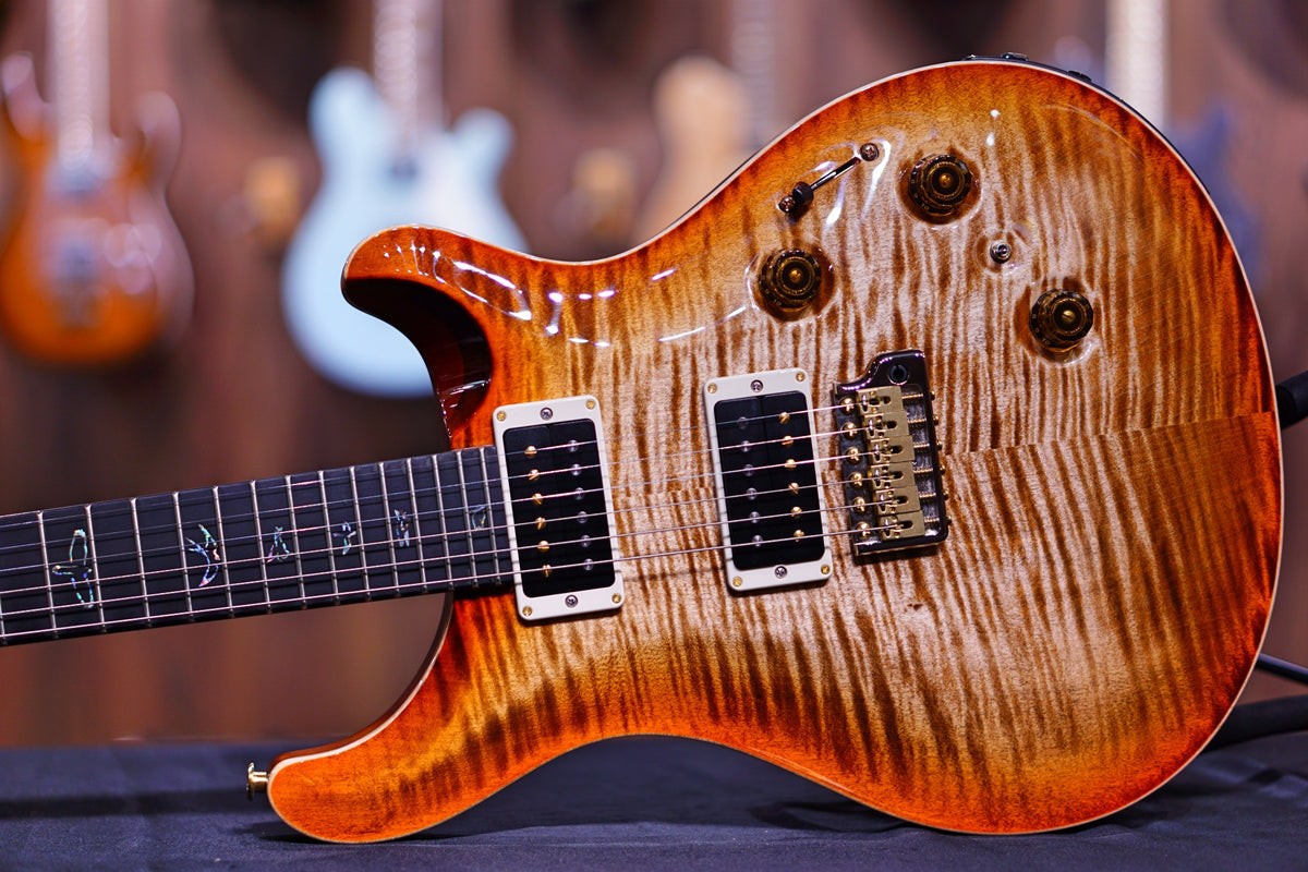 PRS Custom 24 Piezo wood library autumn sky Torrefied maple neck run 0